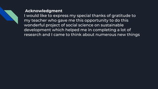 Sustainable development . | PPTX