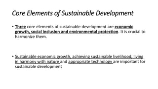 sustainable development - Presentation (Environment) | PPTX