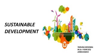 sustainable development - Presentation (Environment) | PPT