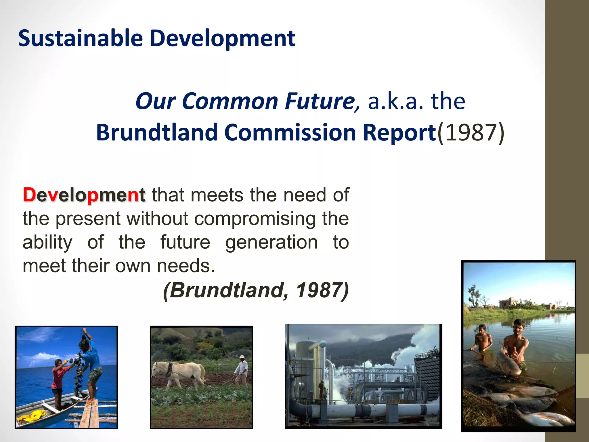 Sustainable development brundtland report, ppp, equity | PPTX