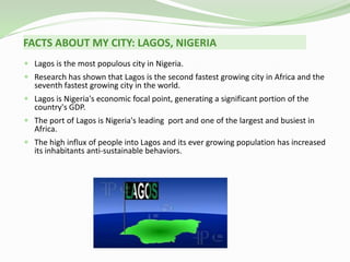 Sustainable development in lagos by Popoola A.A | PPTX