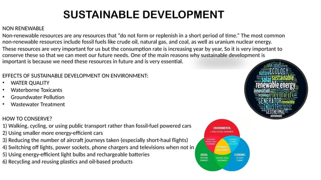 SUSTAINABLE DEVELOPMENT- SCIENCE.pptx importance of sustainability | PPTX