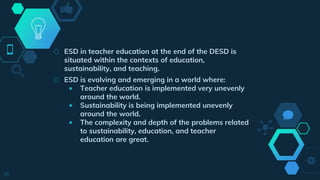 Teacher Education for Sustainable Development | PPT