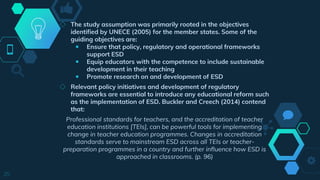 Teacher Education for Sustainable Development | PPTX