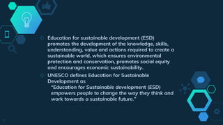 Teacher Education for Sustainable Development | PPTX