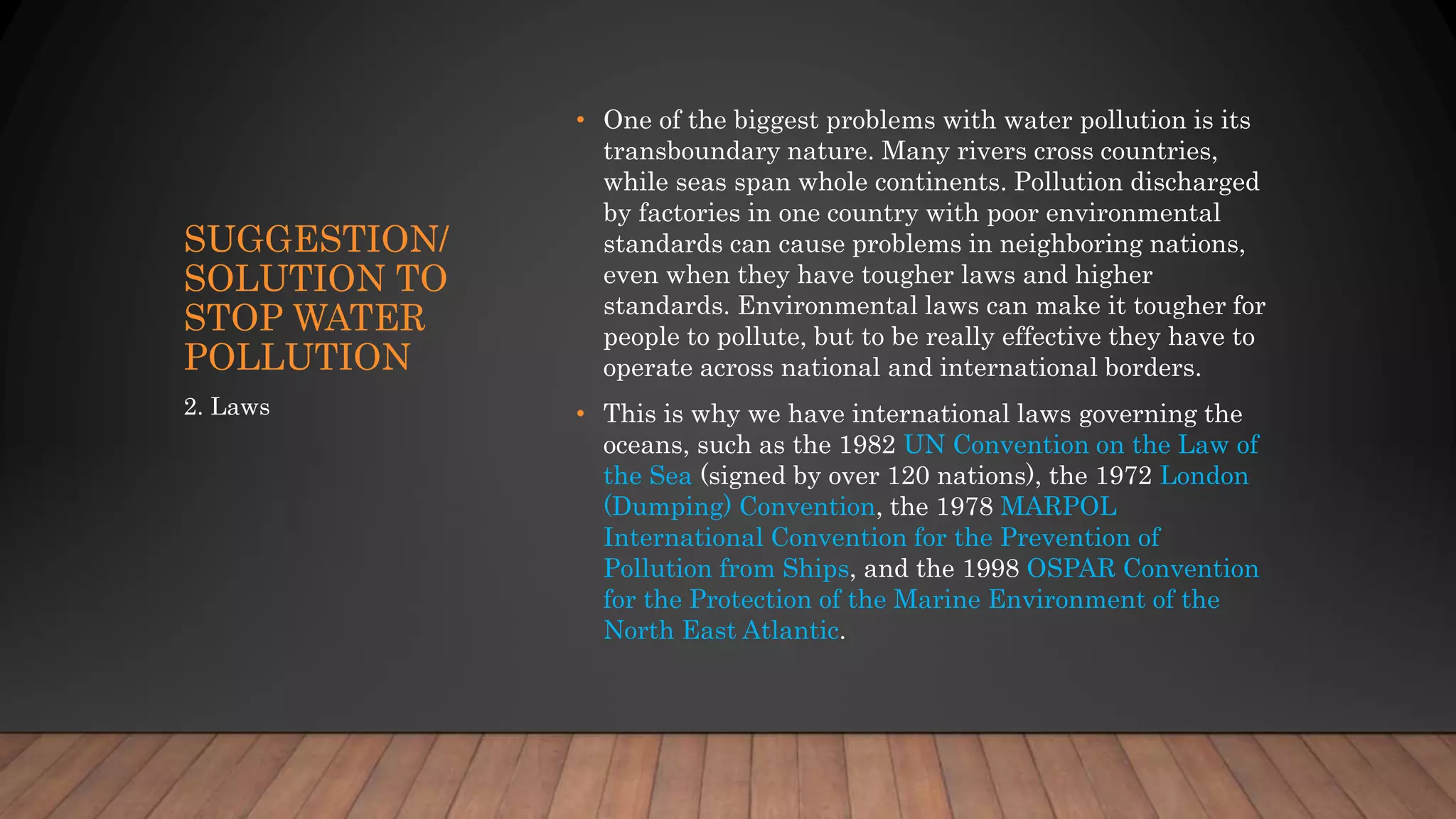 Sustainable development (WATER POLLUTION) | PPTX