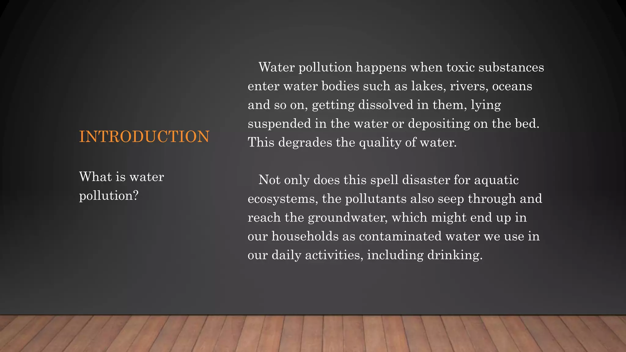 Sustainable development (WATER POLLUTION) | PPTX