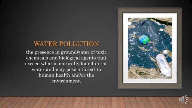 Sustainable development (WATER POLLUTION) | PPTX