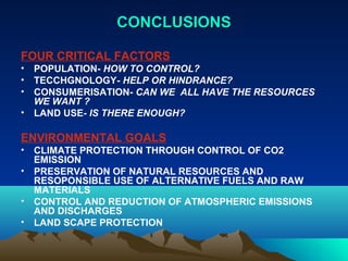 SUSTAINABLE DEVELOPMENT – A CRITICAL ENVIRONMENTAL APPRAISAL | PPT