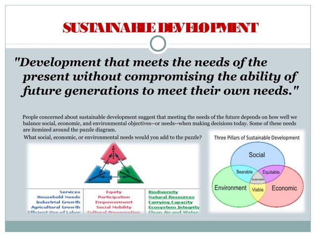 Sustainable Development with respect to Population Growth | PPT