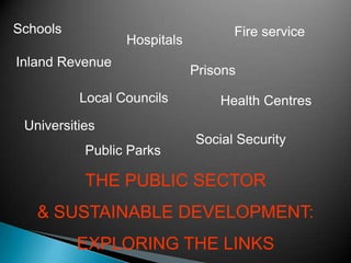 Sustainable development and public policy | PPTX