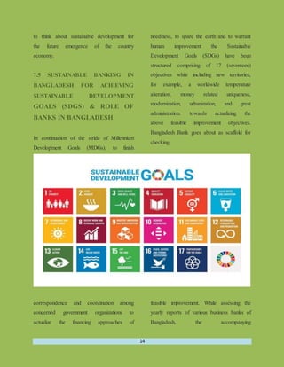 Sustainable development and role of the banking industry in bangladesh ...