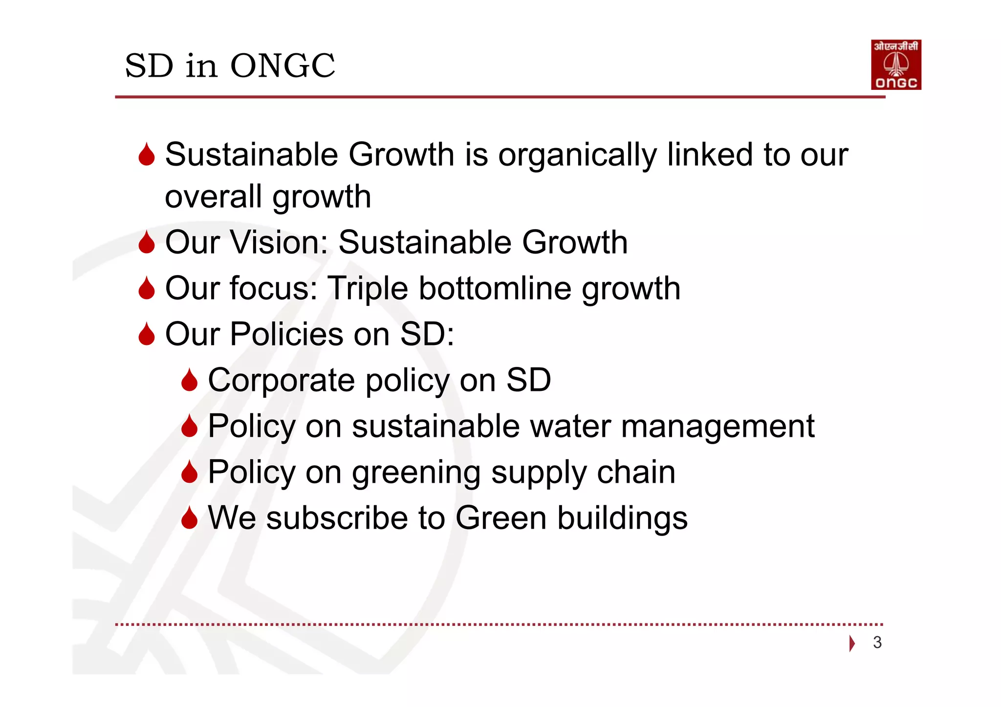 Sustainable Development, Ashok Baran Chakraborty, ONGC | PPT