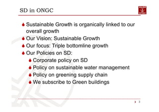 Sustainable Development, Ashok Baran Chakraborty, ONGC | PPT