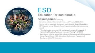 Sustainable development & education | PPSX