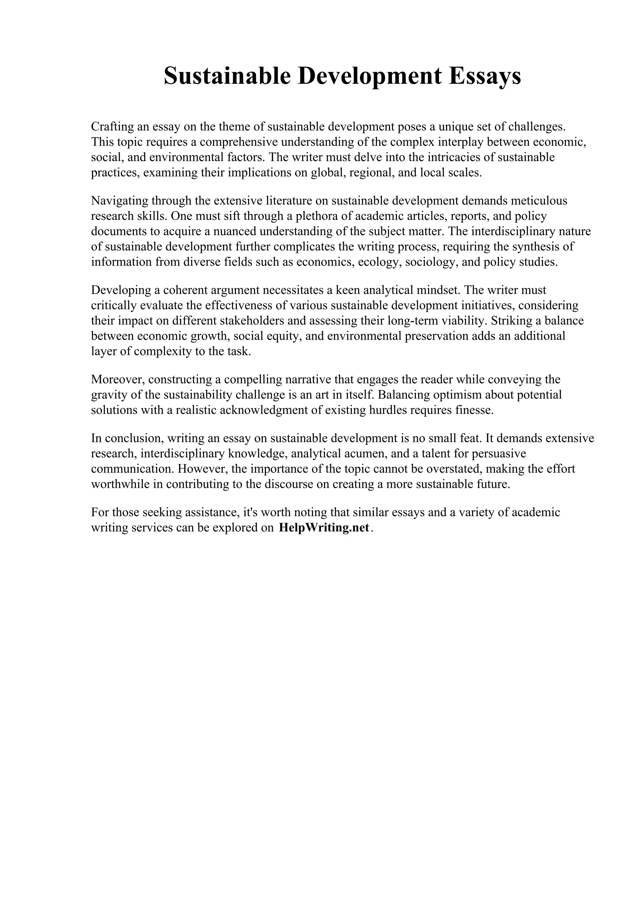 Sustainable Development Essays.pdf