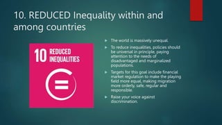 Sustainable Development Goal BY THE UNITED NATION | PPTX