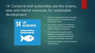 Sustainable Development Goal BY THE UNITED NATION | PPTX | Agriculture | Industries