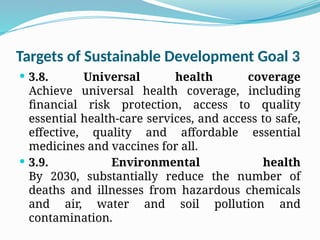 Sustainable development goals in community health nursing | PPTX