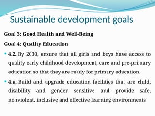 Sustainable development goals in community health nursing | PPTX