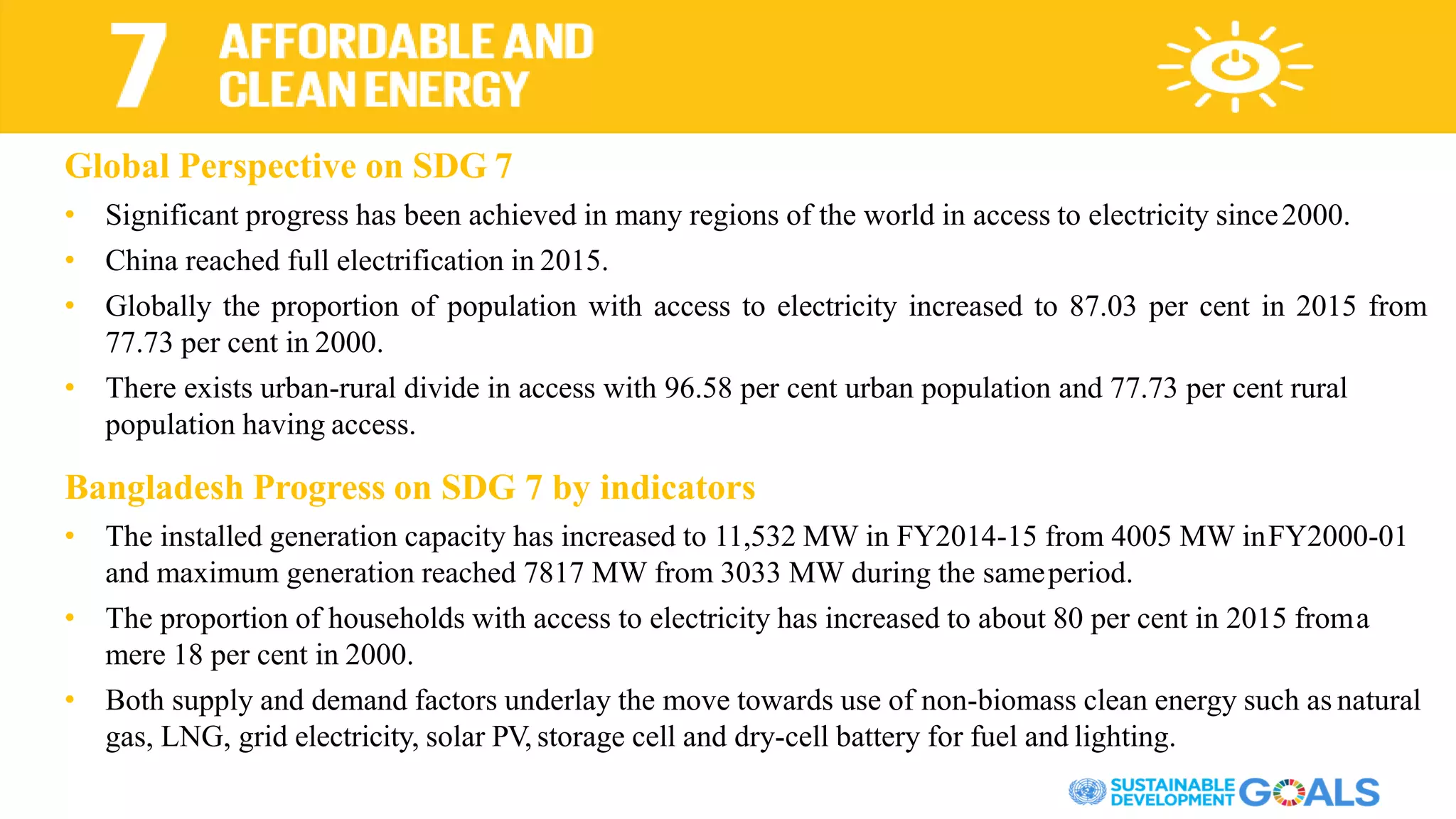 Sustainable development goals (5, 6 & 7) | PDF