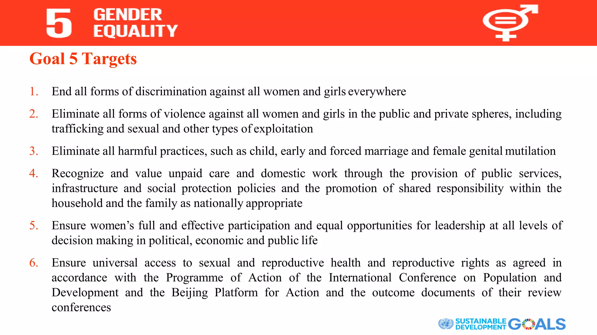 Sustainable development goals (5, 6 & 7) | PDF