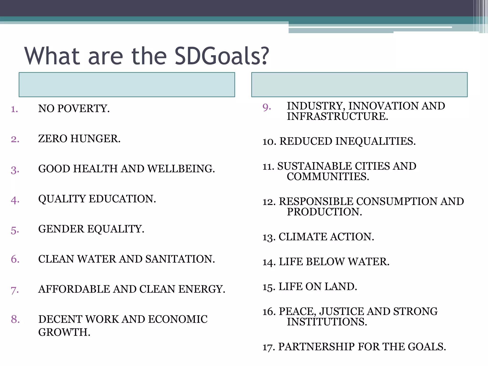 Sustainable development goals b | PPTX