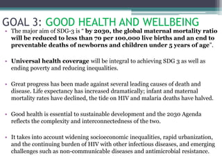 Sustainable development goals b | PPTX
