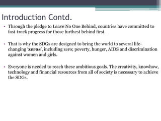 Sustainable development goals b | PPTX