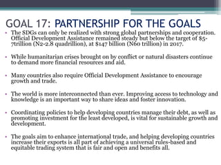 Sustainable development goals b | PPTX