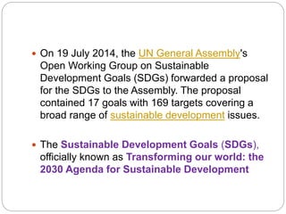 Sustainable development goals | PPTX