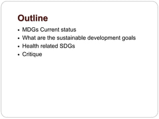 Sustainable development goals | PPTX