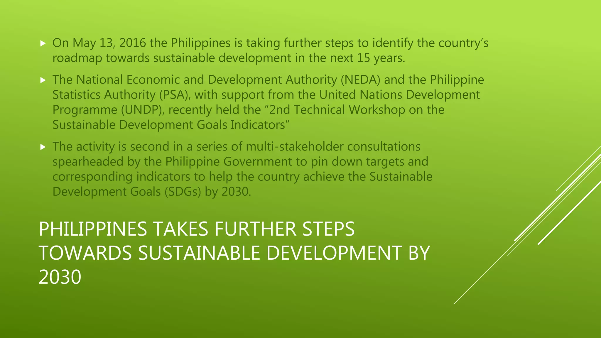 Sustainable Development Goals (SDG) - Conference 2015 with Philippine ...