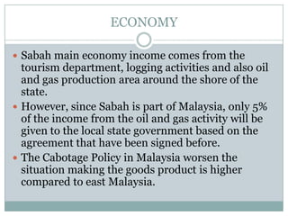 Sustainable development in sabah | PPTX