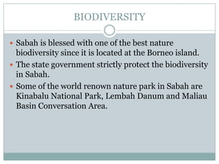 Sustainable development in sabah | PPT