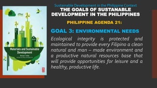 Sustainable Development in the Philippine Context | PPTX