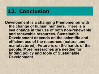 Sustainable development (L 01) | PPT