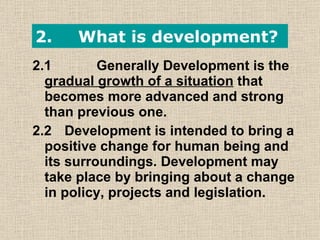 Sustainable development (L 01) | PPT