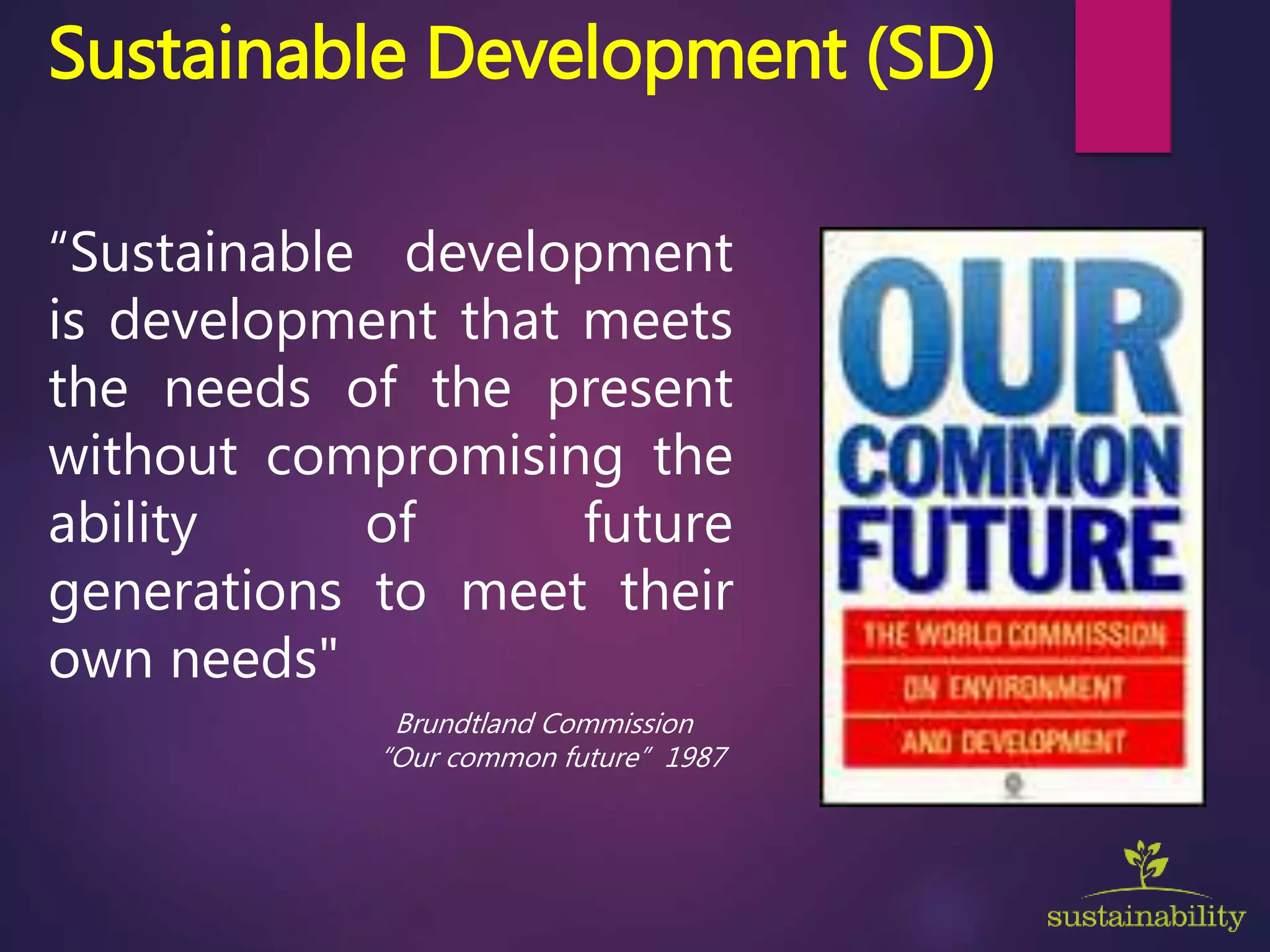 Sustainable development & management | PPTX