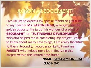 Sustainable development | PPT