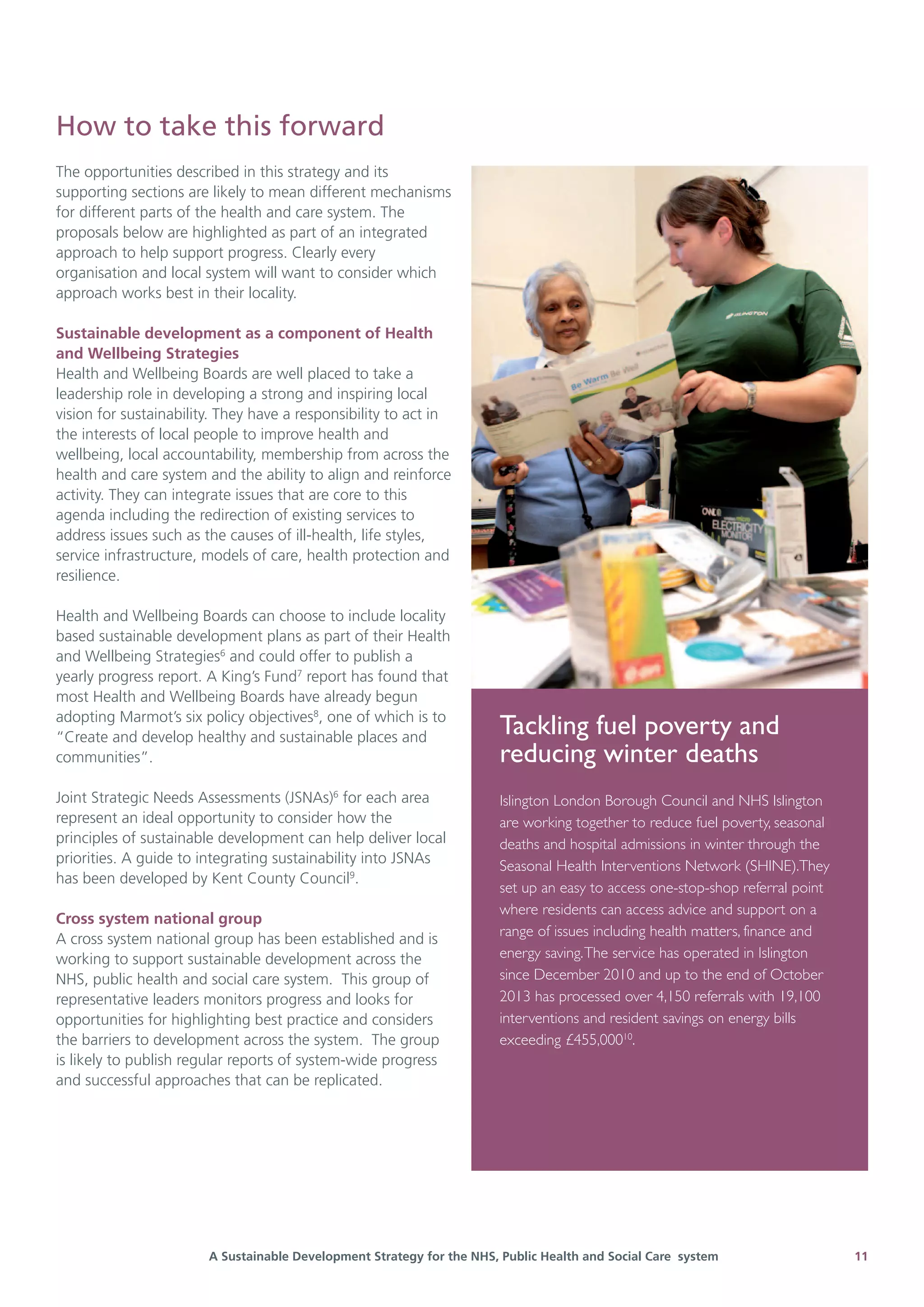 Sustainable development strategy for the NHS Jan 2014 | PDF