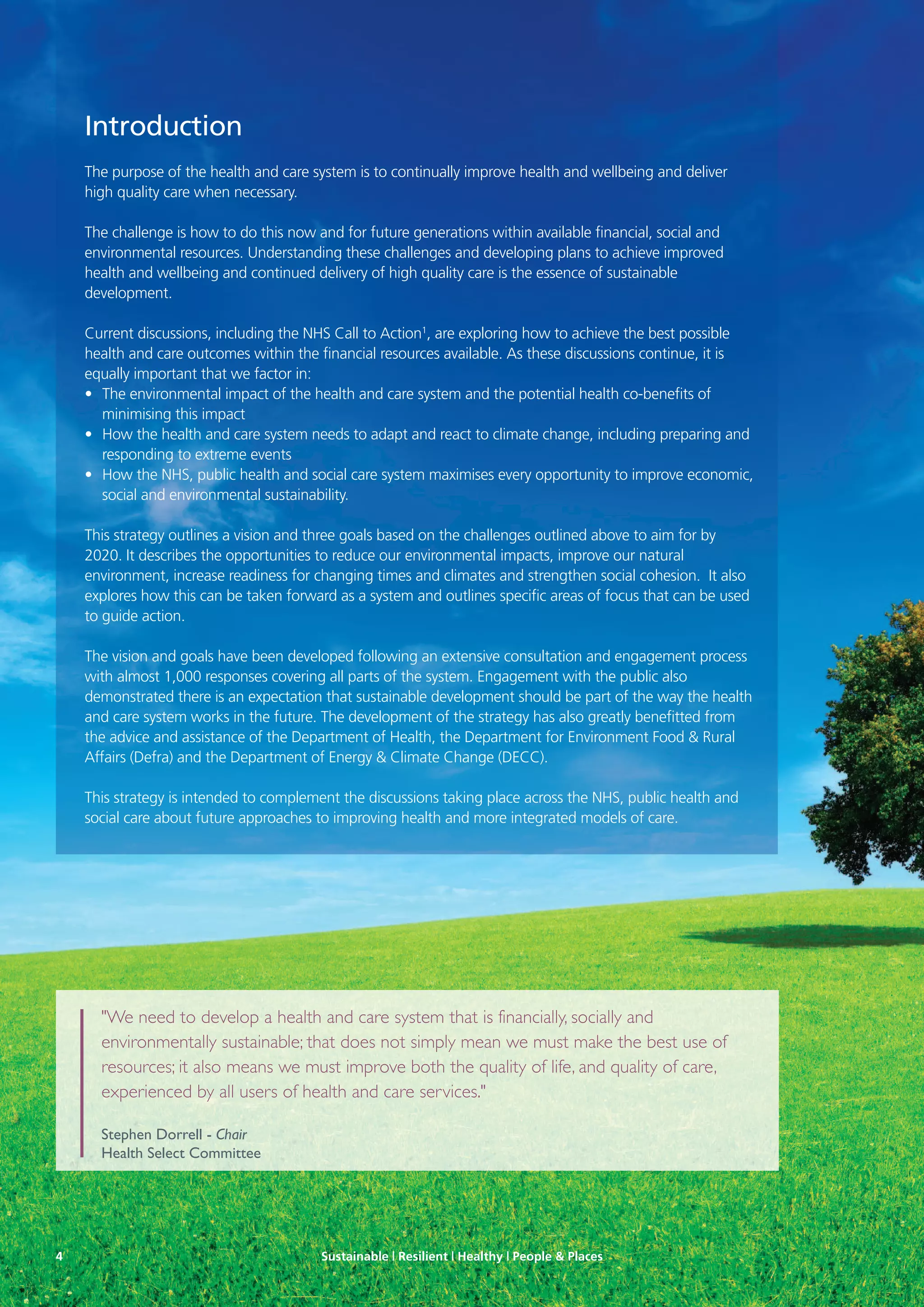 Sustainable development strategy for the NHS Jan 2014 | PDF