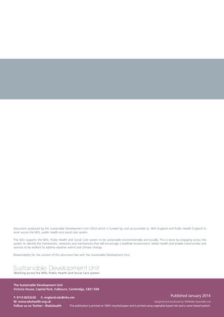 Sustainable development strategy for the NHS Jan 2014 | PDF