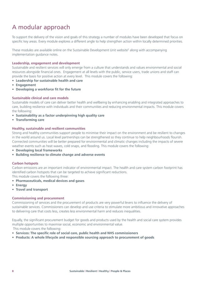 Sustainable development strategy for the NHS Jan 2014 | PDF