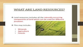 Sustainable development & The use of Resources | PPTX