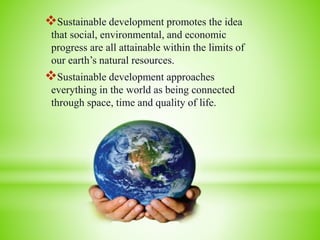 Sustainable develpoment | PPTX