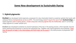 Sustainable dyeing process to cope with Industry 4.0 | PPTX