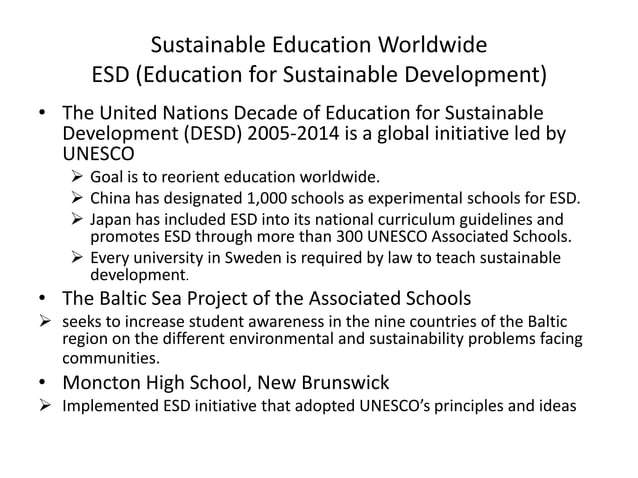 Sustainable Education | PPTX