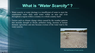 Sustainable energy water scarcity | PPT