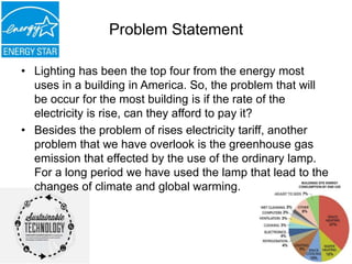 Sustainable energy for lighting presentation | PPTX